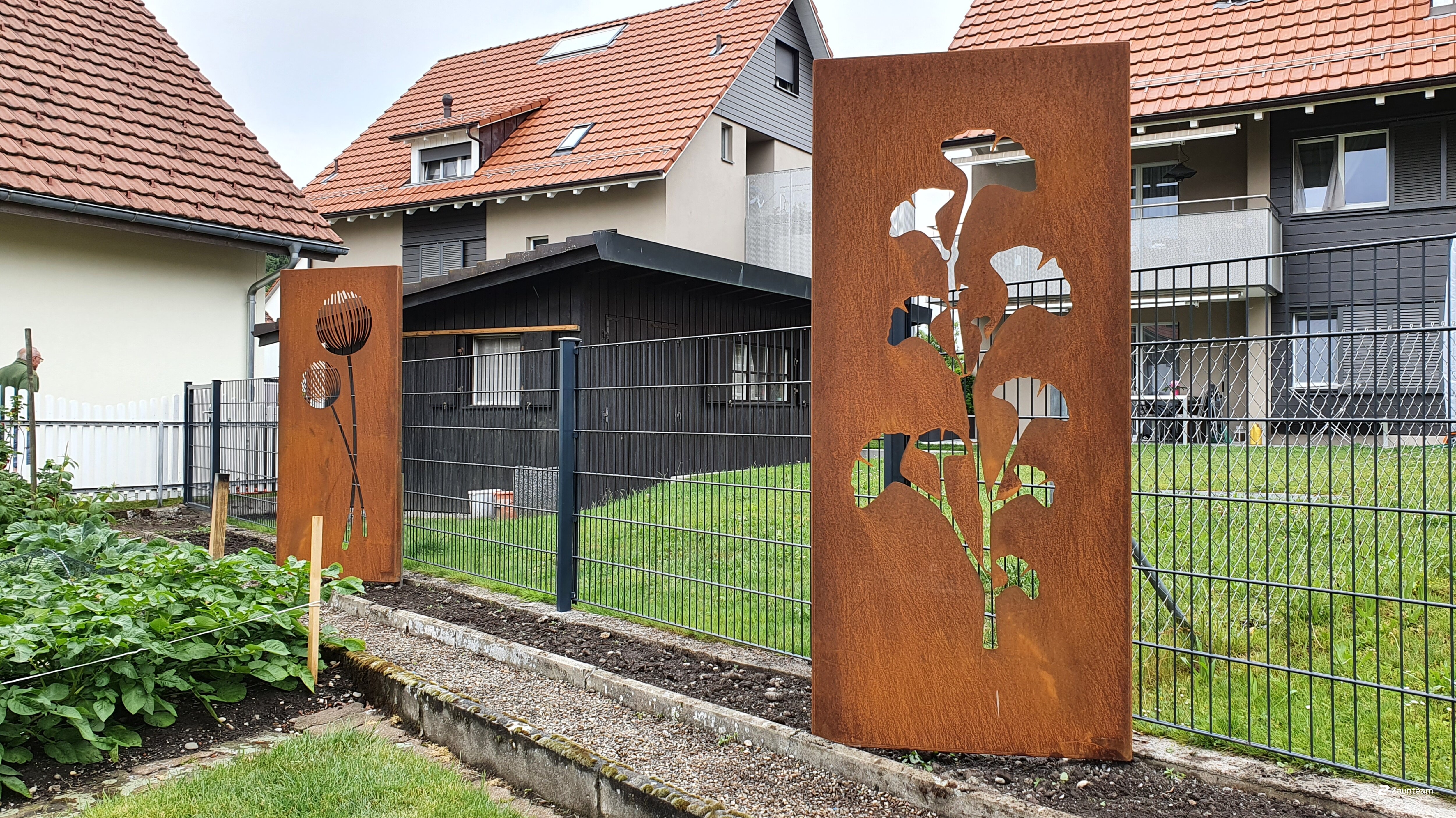 Sichtschutz Cortenstahl